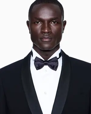 Giorgio Armani Pure Silk Knotted Bow Tie