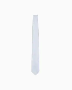 Giorgio Armani GIORGIO ARMANI Pure Silk Neck Tie Silver