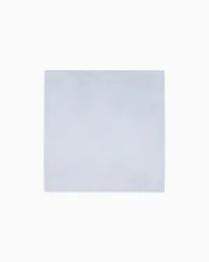 Giorgio Armani Silk Pocket Square Silver