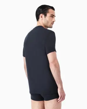 Giorgio Armani Stretch-jersey Loungewear Short-sleeved T-shirt