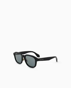 Giorgio Armani Round Frame Sunglasses - Black