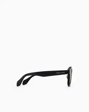 Giorgio Armani Round Frame Sunglasses - Black