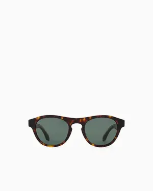 Giorgio Armani Oval Sunglasses - Brown