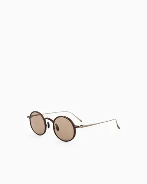 Giorgio Armani Round Sunglasses - Brown