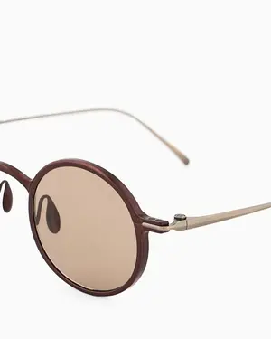 Giorgio Armani Round Sunglasses - Brown