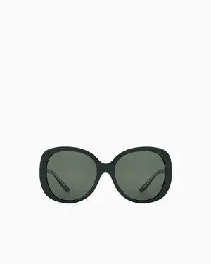 Giorgio Armani Oversized Round Sunglasses - Green