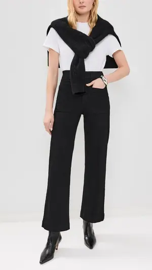 ASKK NY Sailor Bootcut Jeans - Black Resin