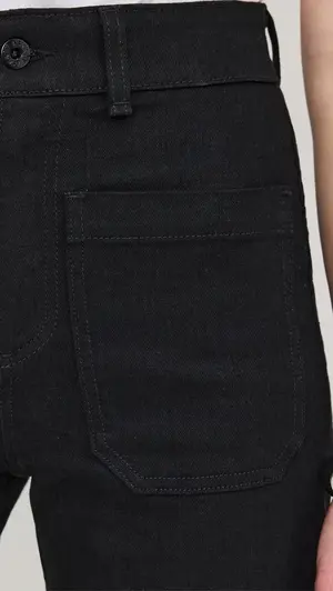ASKK NY Sailor Bootcut Jeans - Black Resin