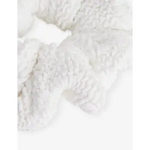 Hunza G Ruched Scrunchie - White