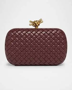 Bottega Veneta Knot Chain Bag Madder Brown