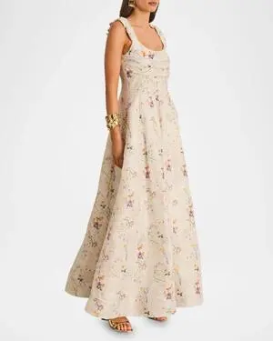 AQUA BLU AUSTRALIA Adele Maxi Dress - Multi