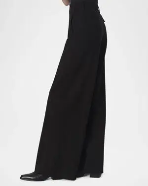Rag & Bone Sofie Wide-leg Ponte Pants - Black