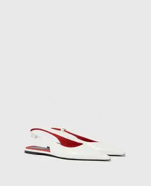 Stella McCartney Elsa Slingback Flats - Stone