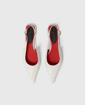 Stella McCartney Elsa Slingback Flats - Stone