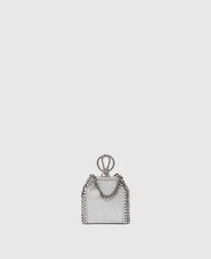 Stella McCartney Falabella Airpods Case Keyring - Silver