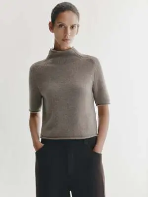 LISA YANG The Fride Cashmere Sweater - Truffle