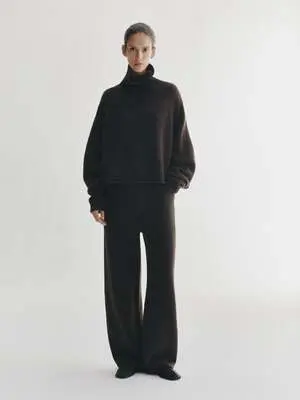 LISA YANG Cathie Cashmere Sweater Dark Oak