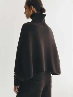 LISA YANG Cathie Cashmere Sweater - Dark Oak