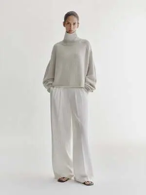 LISA YANG Cathie Cashmere Sweater Oyster