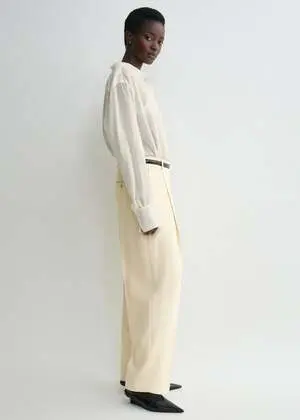 TOTEME Pleated Straight Trousers