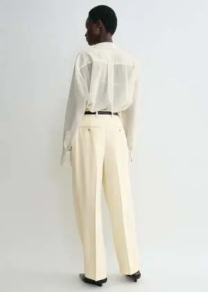 TOTEME Pleated Straight Trousers