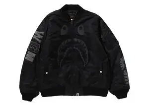 A BATHING APE Ma1 Shark Jacket - Black