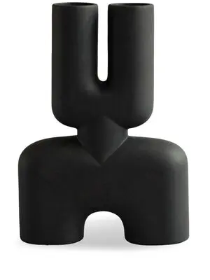 101 COPENHAGEN Medium Cobra Double Vase - Black