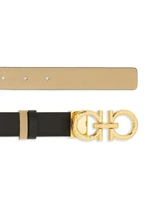 FERRAGAMO Reversible Gancini-buckle Belt