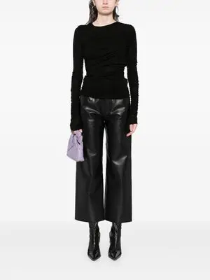 AGOLDE Tania Twist T-shirt - Black