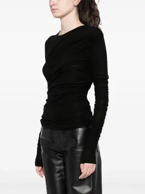 AGOLDE Tania Twist T-shirt - Black