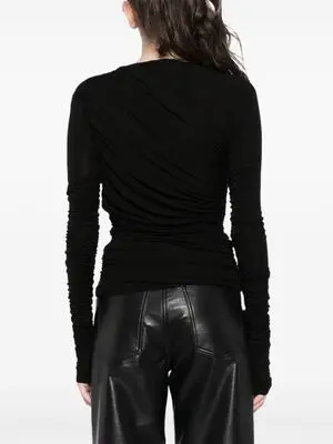 AGOLDE Tania Twist T-shirt - Black
