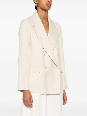 JOSEPH Jaden Double-breasted Blazer - Neutrals