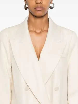 JOSEPH Jaden Double-breasted Blazer - Neutrals