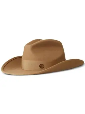 MAISON MICHEL Austin Hat - Brown