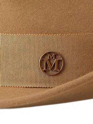 MAISON MICHEL Austin Hat - Brown