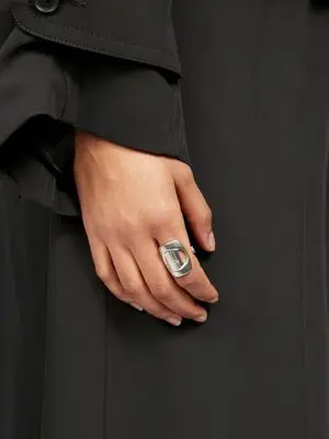 MAISON MARGIELA Numbers-engraved Cut-out Ring