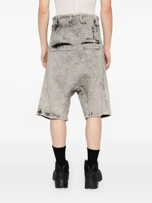 Boris Bidjan Saberi Acid-washed Denim Shorts