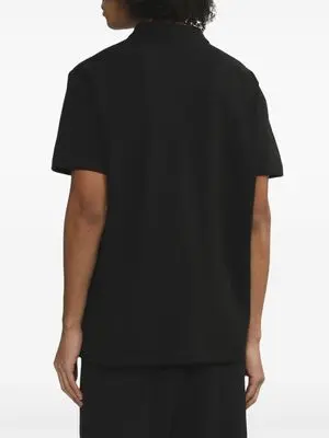 A.p.c. Logo-embroidered Polo Shirt - Black