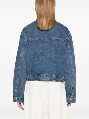 Khaite Saunder Denim Trucker Jacket