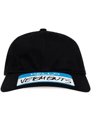Vetements Logo-patch Cap - Black