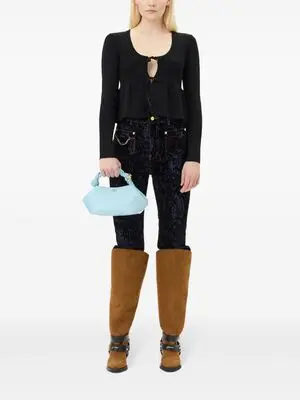 GANNI Tie Fastening Cardigan
