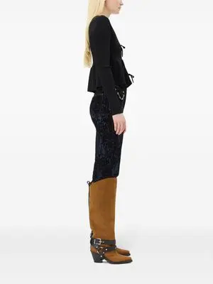 GANNI Tie Fastening Cardigan