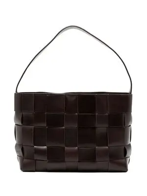 ST. AGNI Woven Mini Shoulder Bag - Brown