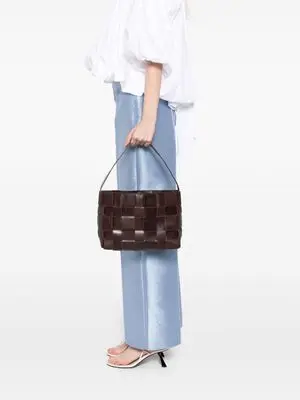 ST. AGNI Woven Mini Shoulder Bag - Brown