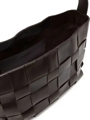 ST. AGNI Woven Mini Shoulder Bag - Brown