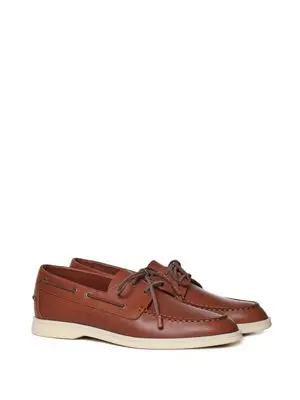 Loro Piana Leather Boat Shoes