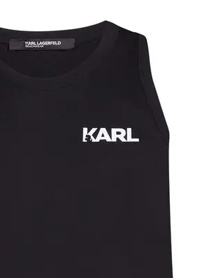Karl Lagerfeld Logo Beach Tank Top