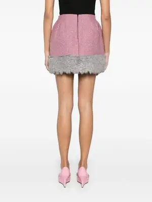 MSGM Faux-fur Skirt