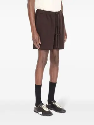 MAISON MARGIELA Four-stitch Logo Track Shorts - Brown