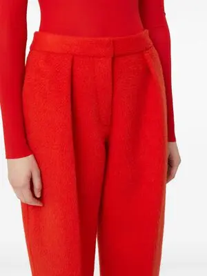 JIL SANDER High-waisted Tapered Pleated Trousers